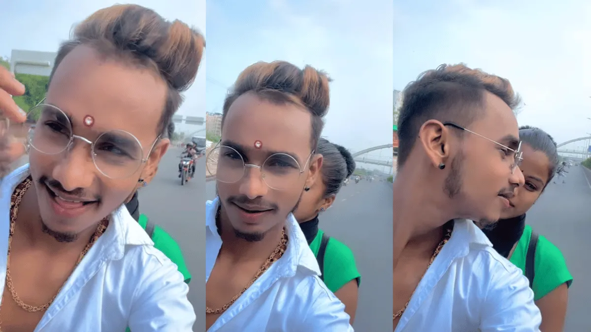 Couple Kisses While Triple Riding On Bike; Viral Video Draws Heated ...
