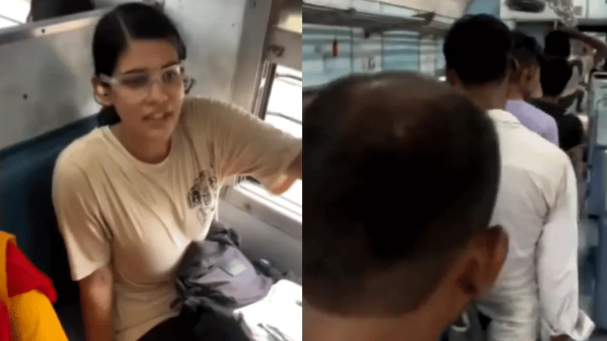Girl Complains About Men Entering Women’s Coach In Train; Viral Video ...