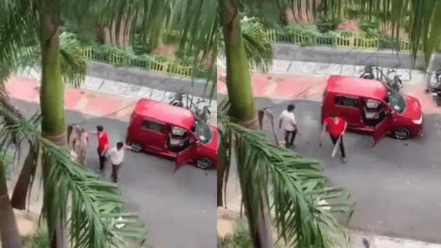 Noida Viral Video Shows Men Vandalising Car Windows With Cricket Bat ...