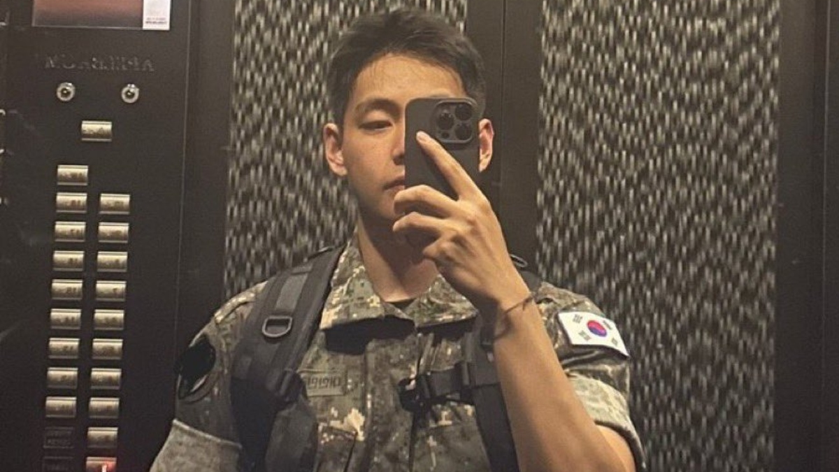 BTS V Shares Update From Military Life As ARMYs Celebrate One Year Of ...