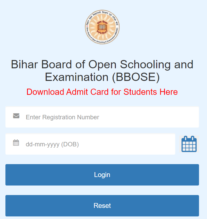 BBOSE Admit Card 2024 Out: Bihar Board Open School June Session Admit ...