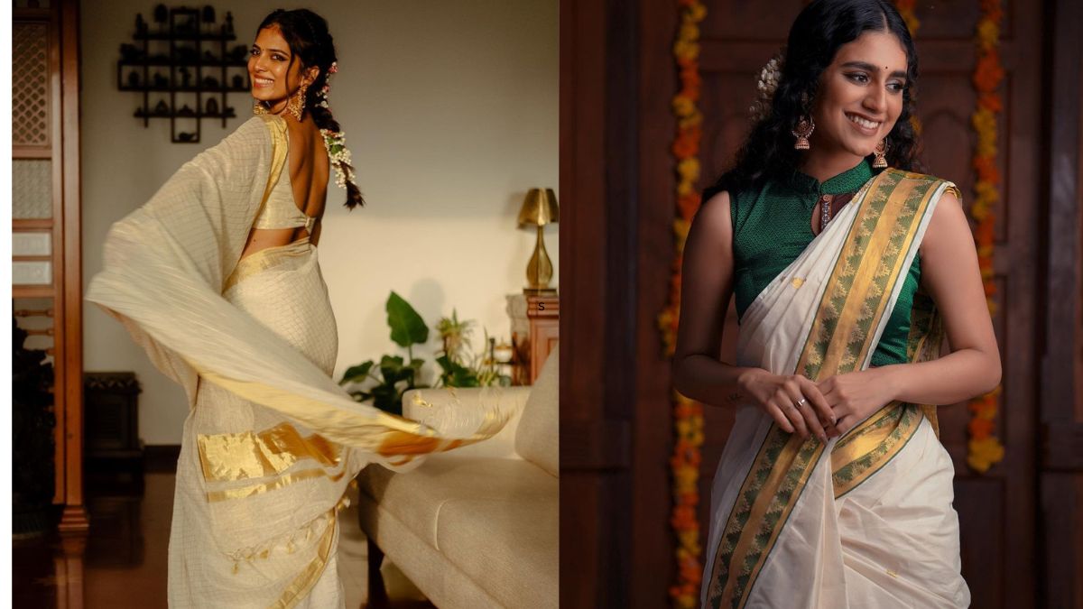 Onam 2024: Kerala White Saree Goals Ft. South Indian Actresses ...