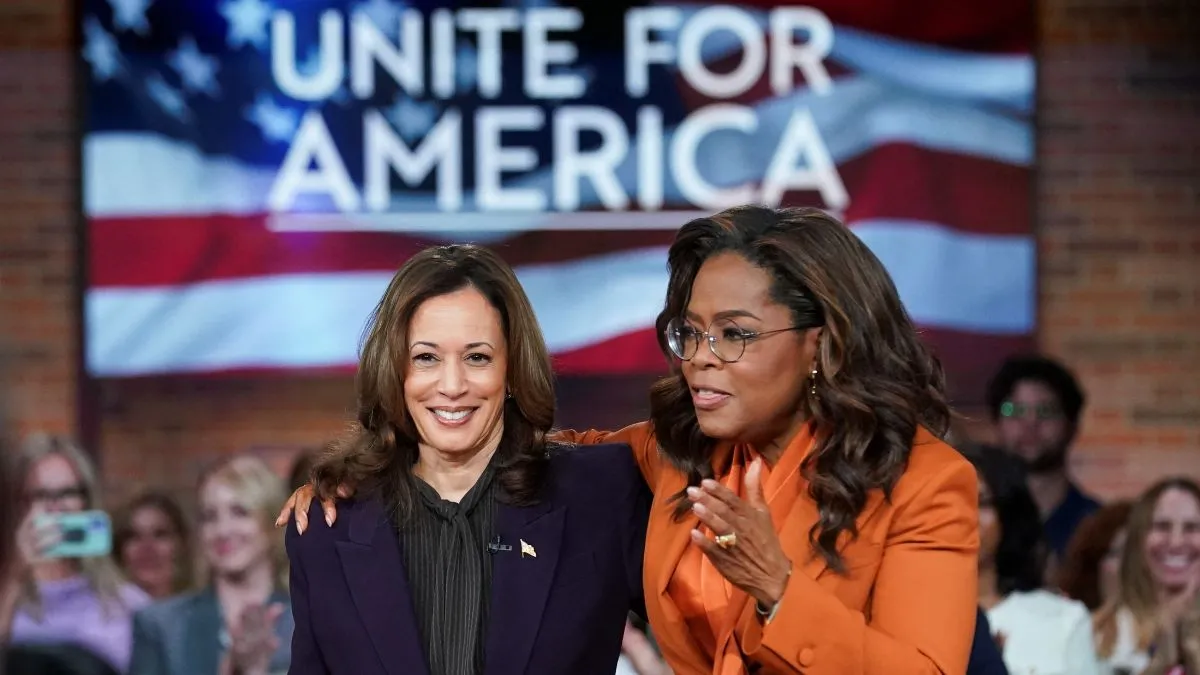 Kamala Harris Holds Star-Studded Rally with Oprah Winfrey, Discusses ...