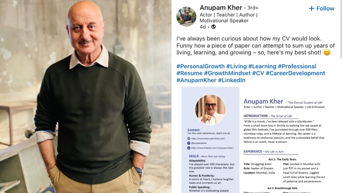 Anupam Kher Searches For Job On LinkedIn; Calls Himself ‘Struggling Actor’ In CV