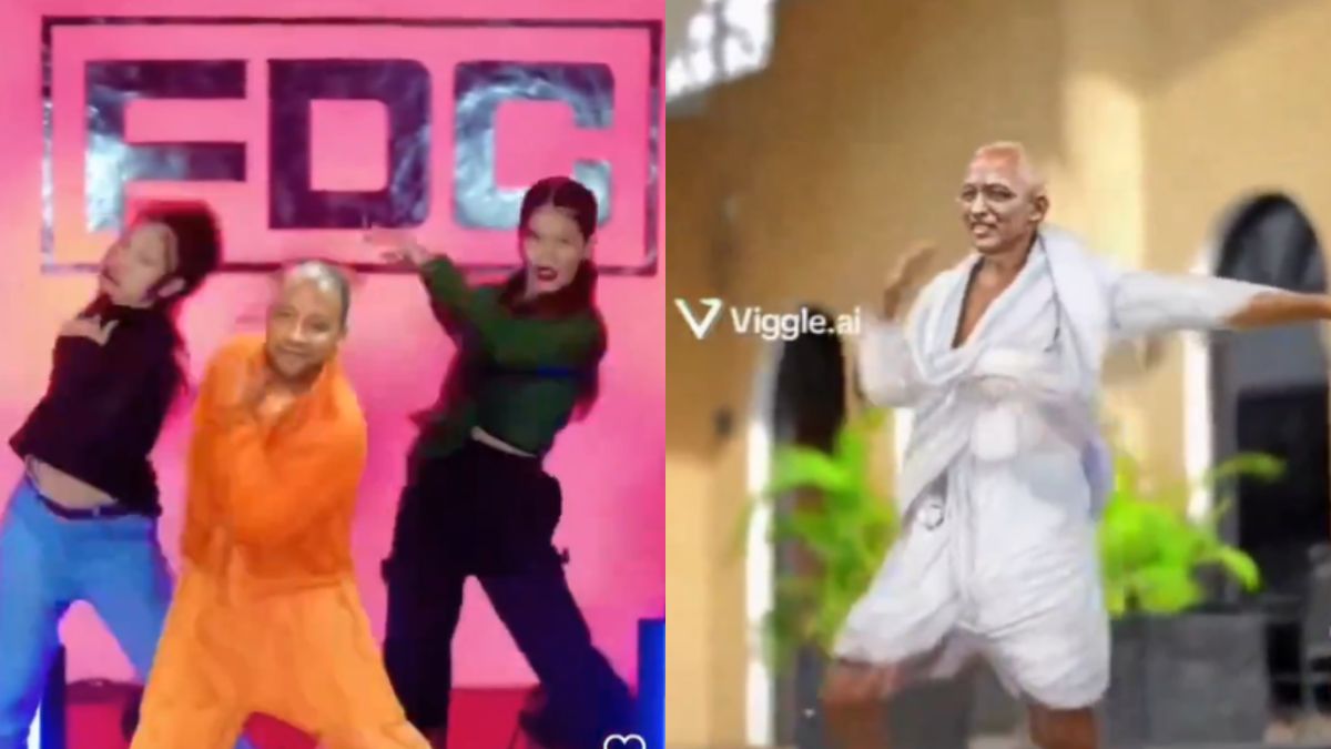Viral Dancing Videos Of PM Modi, CM Yogi, Mahatma Gandhi Posted On ...