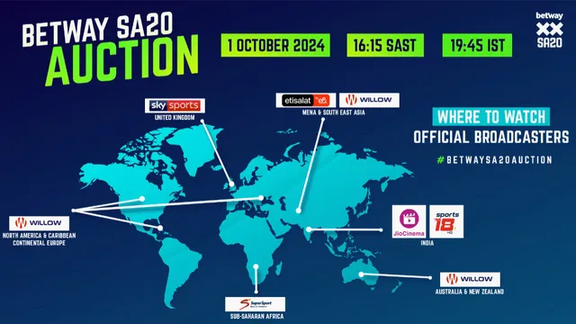 SA20 Player Auction: Process Explained, Timings In IST, Live Streaming Details And All You Need ...