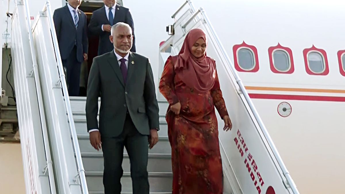 Maldives President Muizzu Arrives In New Delhi For First Bilateral ...
