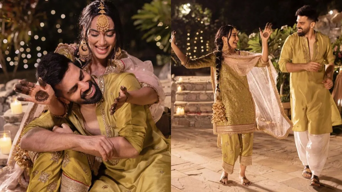 First PHOTOS From Surbhi Jyoti And Sumit Suri's Mehendi Ceremony Out