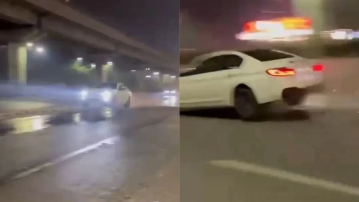 Gurugram: Car, Dumpers Launch Into Air While Passing Over Unmarked ...