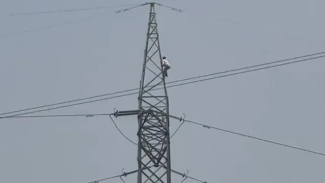 Noida Man Climbs High-Voltage Electric Tower In Sector 76 , Dances On ...