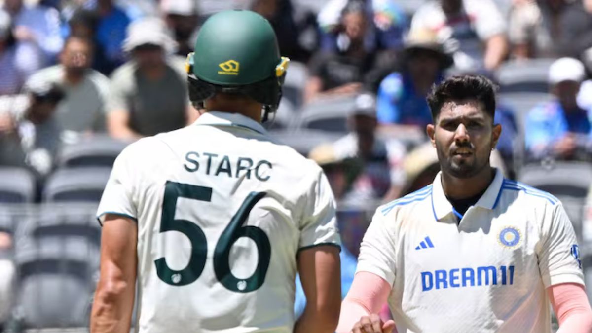 Harshit Rana Reacts To Banter With Mitchell Starc On Day 2 Of Perth ...