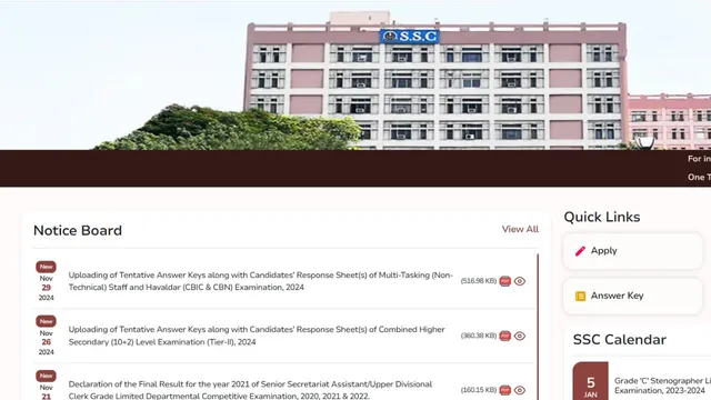 SSC MTS Answer Key 2024 Out: Paper 1 Response Sheet Released; Download PDF At ssc.nic.in