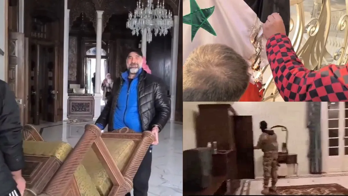 Video: Syrian Rebels Storms Presidential Palace, Loot Assad's Personal ...