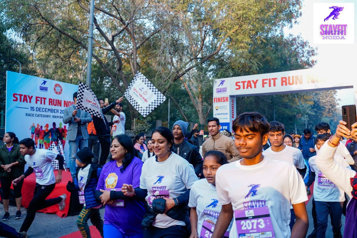 Stay Fit Run Noida Held To Support Physical And Mental Health Awareness