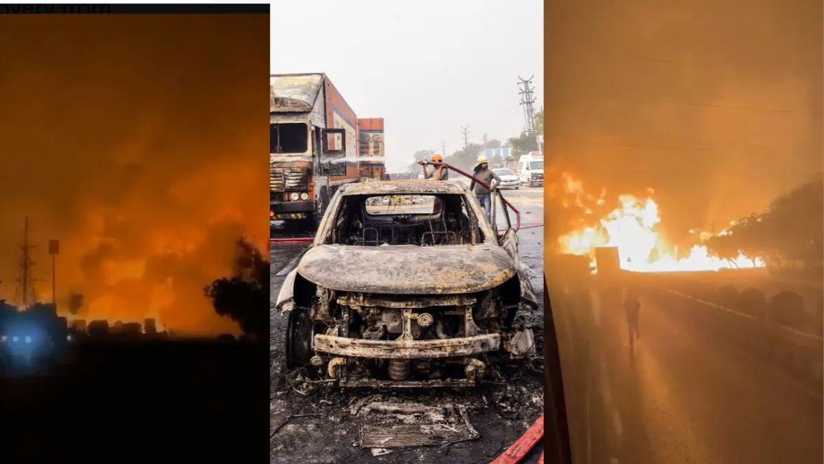 Jaipur Fire: Gas Leak, Blast Turned Highway Into Inferno; Videos Show ...