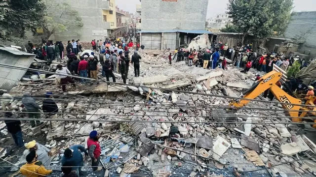 Mohali Building Collapse: One Dead, Many Still Trapped Under Debris ...