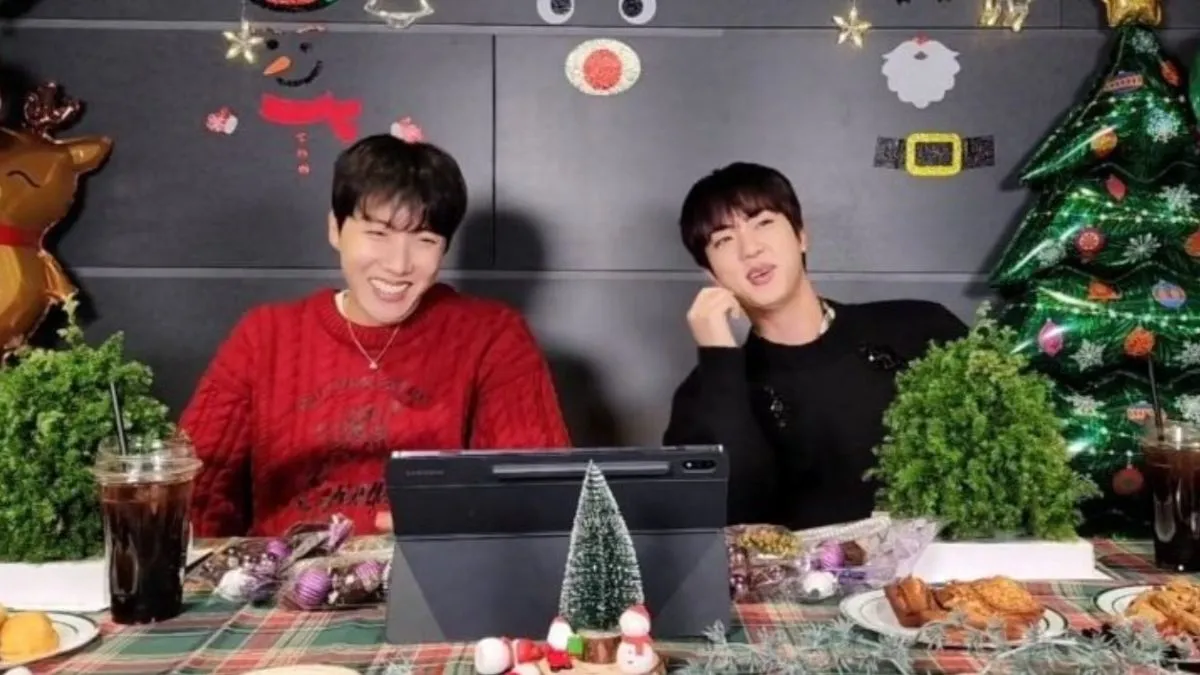 BTS Jin And Jhope Celebrate Christmas With ARMY In A Surprise Weverse ...