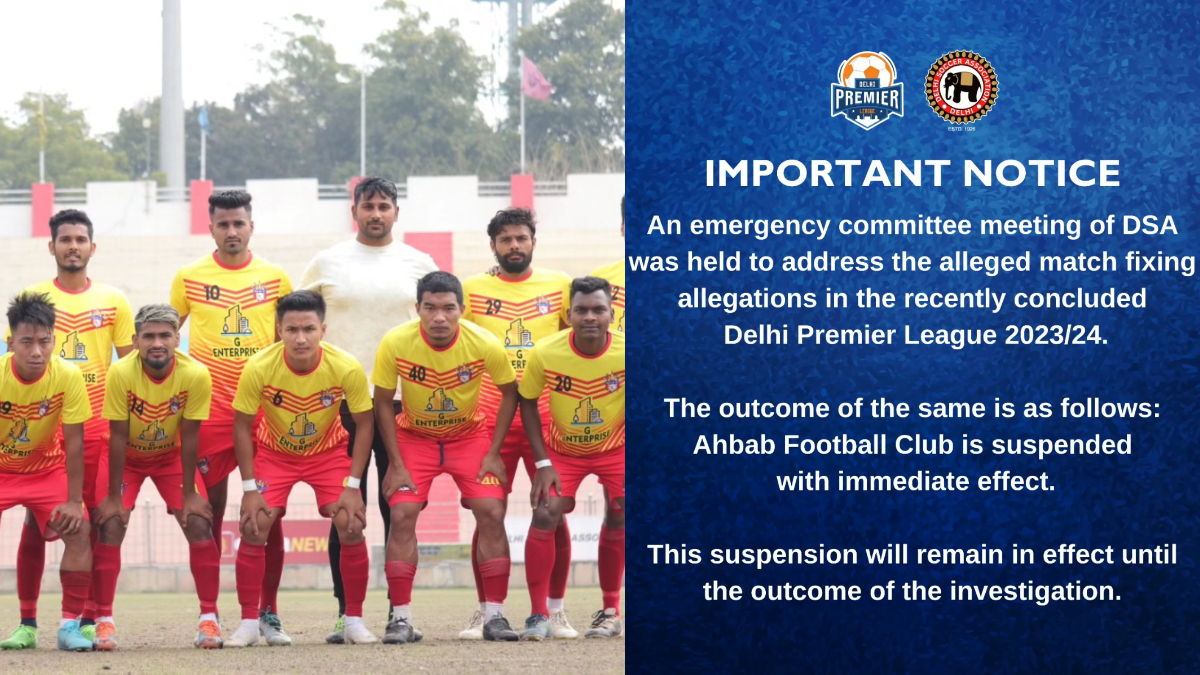 Delhi Soccer Association Suspends Ahbab Football Club Following Match ...