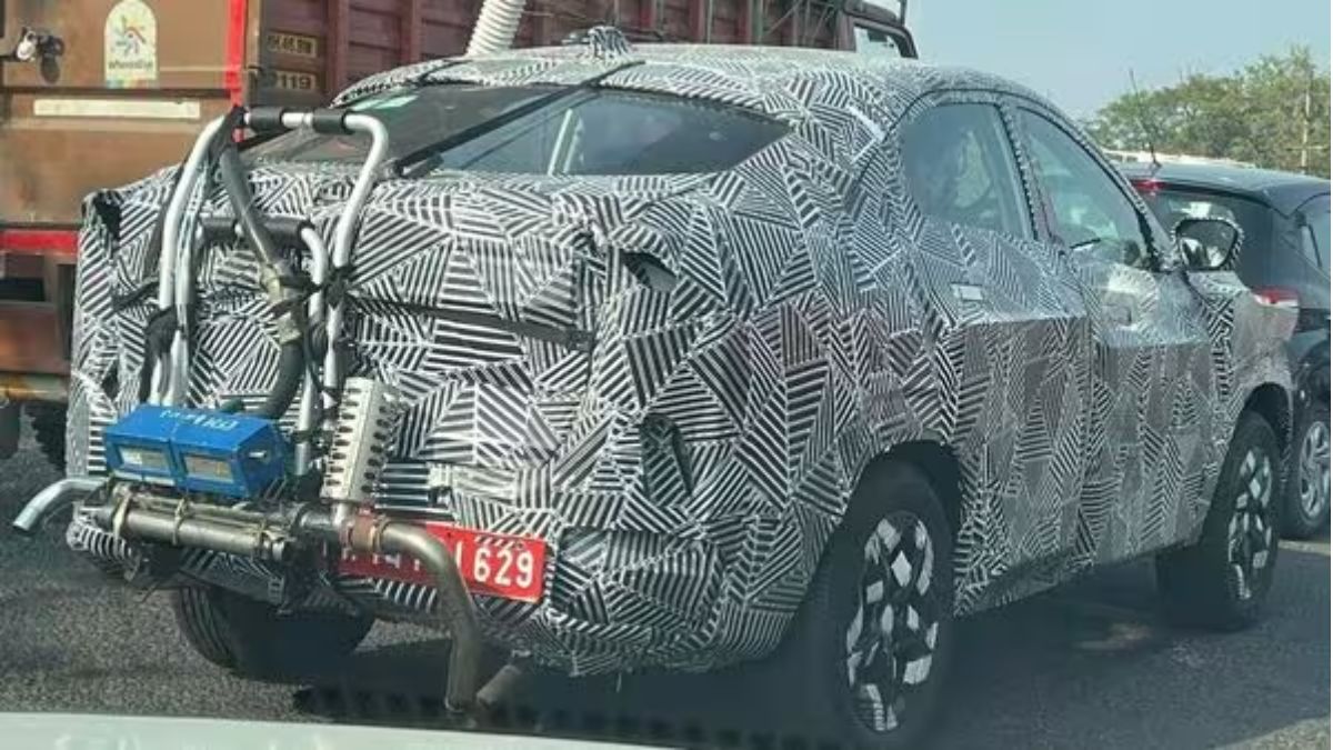 Tata Curvv SUV Spotted With Emission Testing Components Ahead Of Launch ...