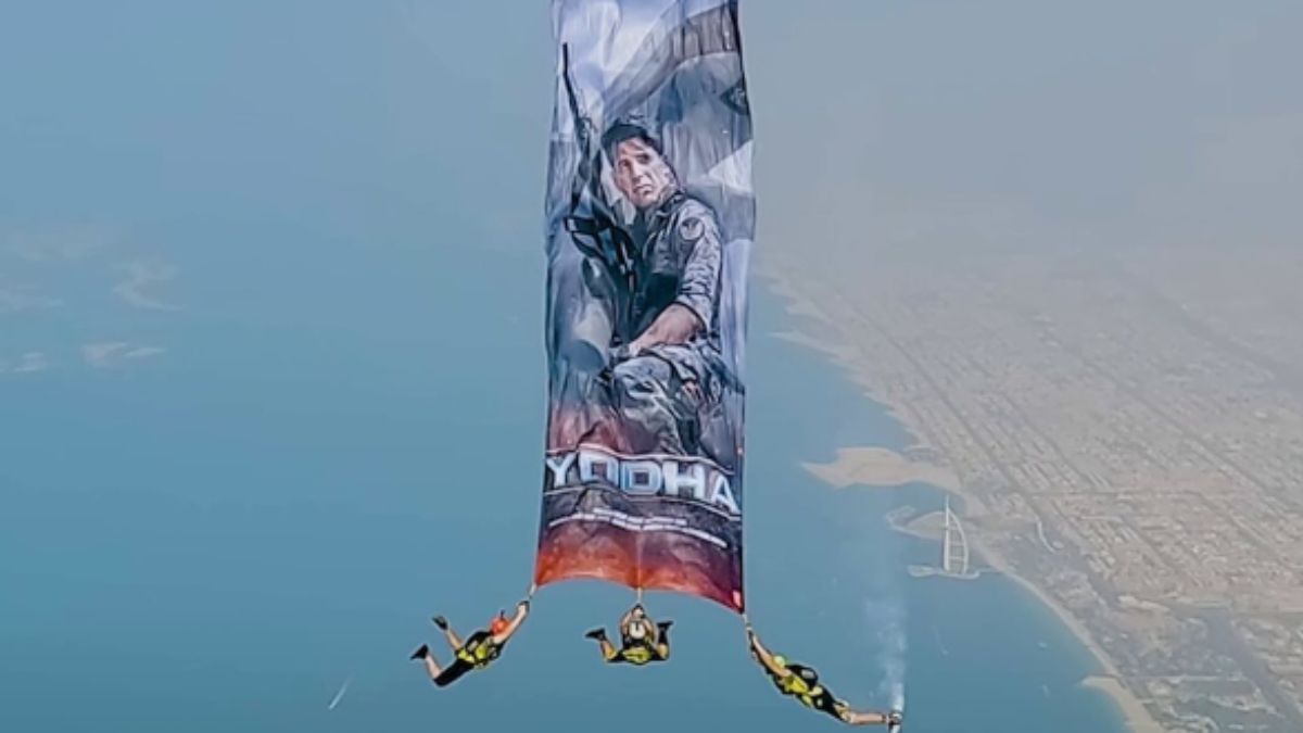 Yodha Poster Unveiled At 13,000 Ft, Promising Airdropping Thrills ...