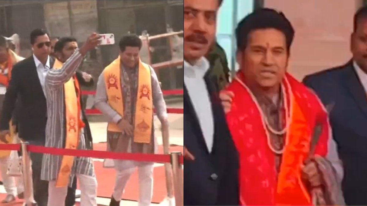 Ram Mandir Pran Pratishtha: Sachin Tendulkar, Anil Kumble Arrive At Ram ...