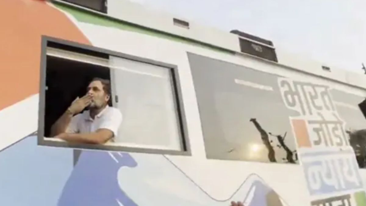 'Our Mohabbat Ki Dukan': Rahul Gandhi Blows Flying Kisses As Assam ...