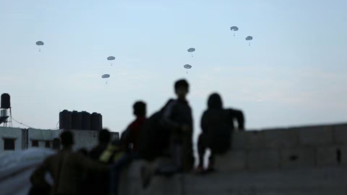 Israel-Hamas War: Humanitarian Airdrop Crashes Into Crowd, Kills Five ...