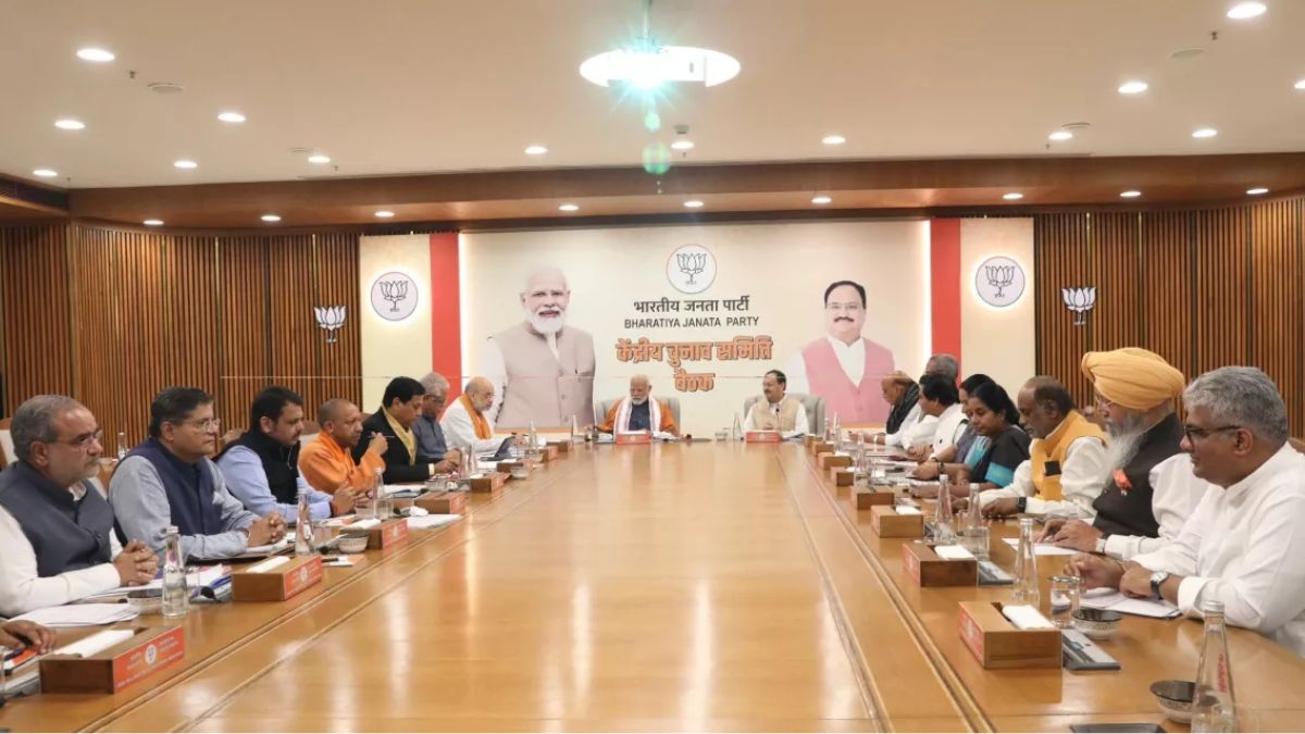 Lok Sabha Polls 2024 Pm Modi Chairs Late Night Bjp Key Meet First