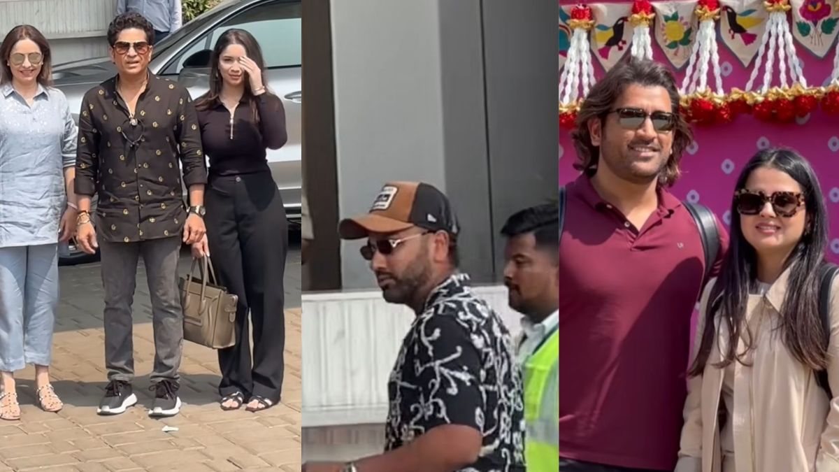 Sachin Tendulkar, MS Dhoni, Rohit Sharma Among Cricketers Arrive In ...