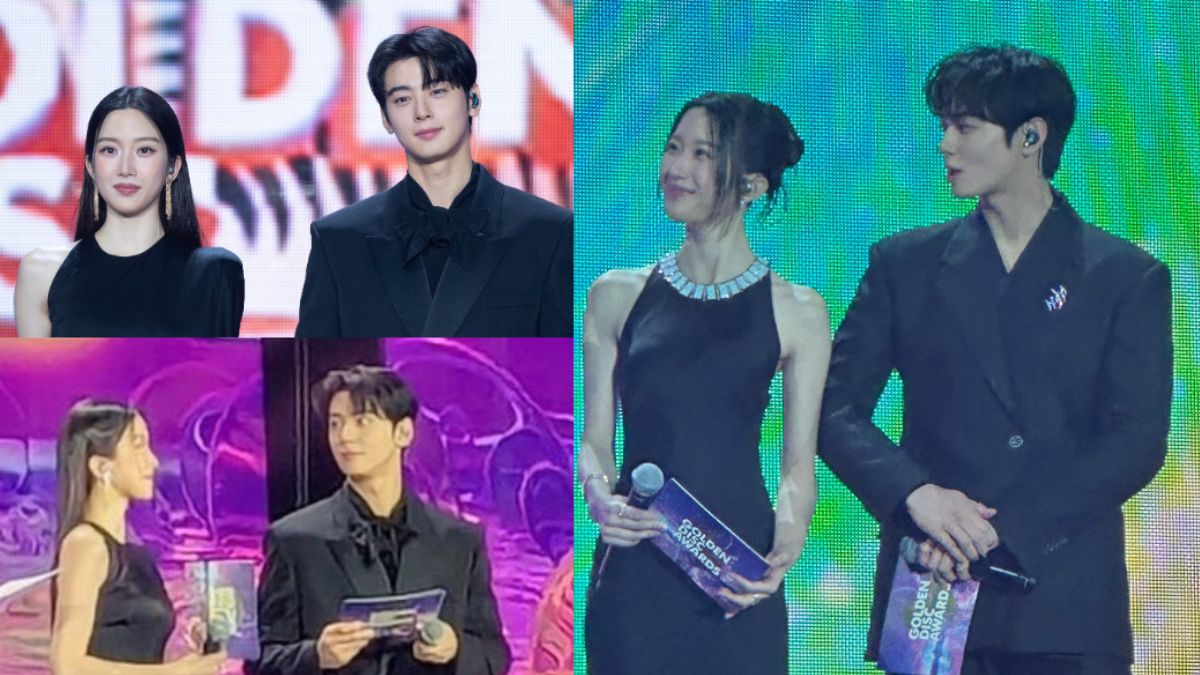 True Beauty's Cha Eun Woo And Moon Ga Young Reunite At 39th Golden Disc ...
