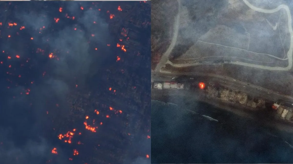 Los Angeles Wildfire: Satellite Images Show Destruction In Malibu ...