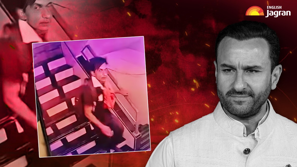 Saif Ali Khan Attack Suspect Caught On Cctv Police Release Image Of Accused Walking Down