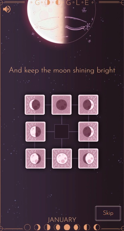 Google Doodle Celebrates January's Half Moon Cycle; Here’s How To Play ...
