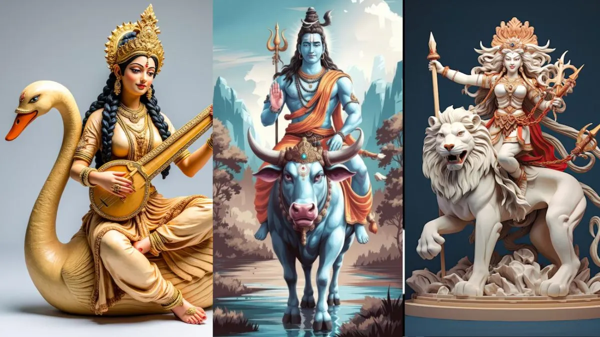 List Of Hindu Gods And Goddesses With Their Vahanas And Symbolic Meanings