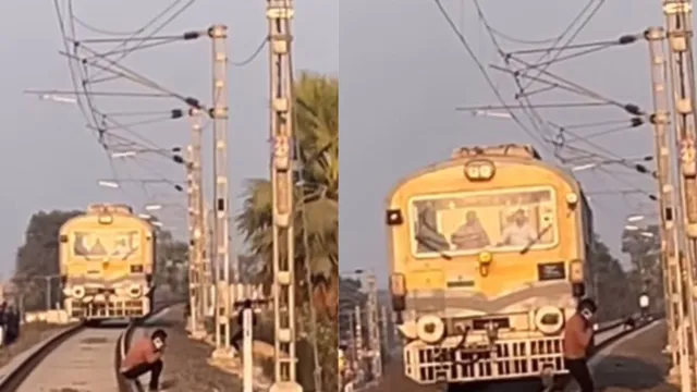 Man Attends Phone Call On Railway Track As Train Arrives; Gets Beaten ...