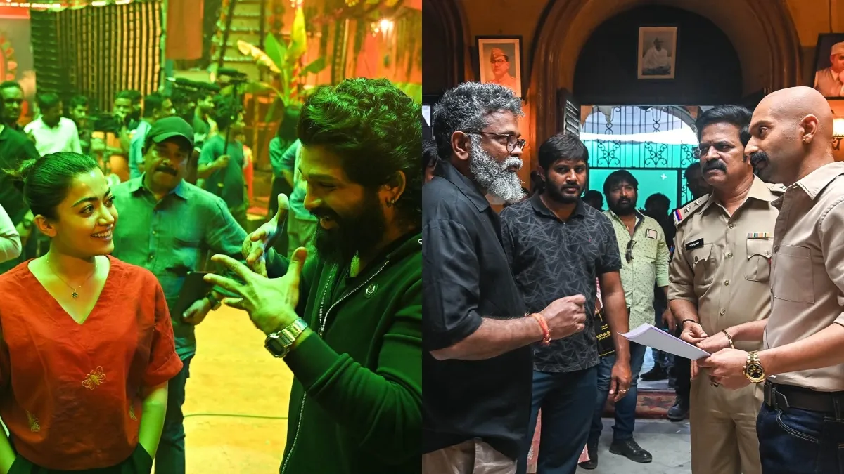 Pushpa 2: Allu Arjun And Rashmika Mandanna's BTS Photos From ...