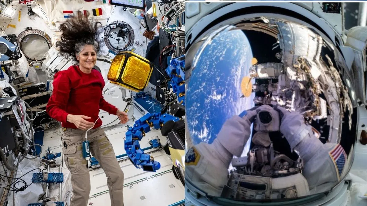 Sunita Williams Captures Historic Selfie Above Pacific Ocean As She ...