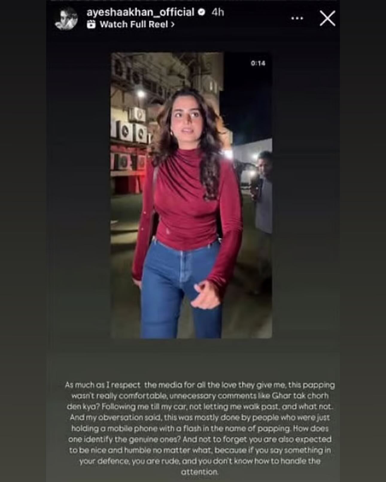 Ayesha Khan Calls Out Paps For Inappropriate Comment 'Ghar Tak Chhod De Kya', Says 'Following Me ...