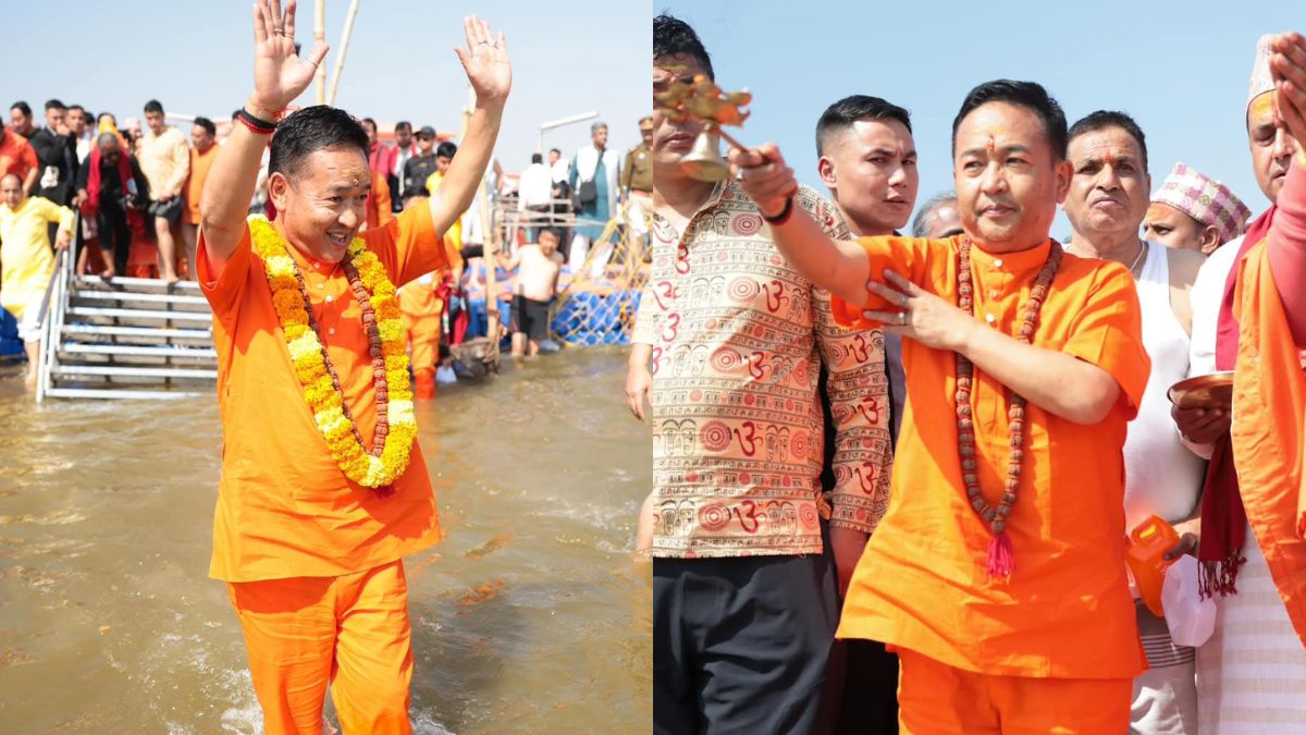 Sikkim CM Prem Singh Tamang-Golay Describes His Holy Dip At Sangam A ...