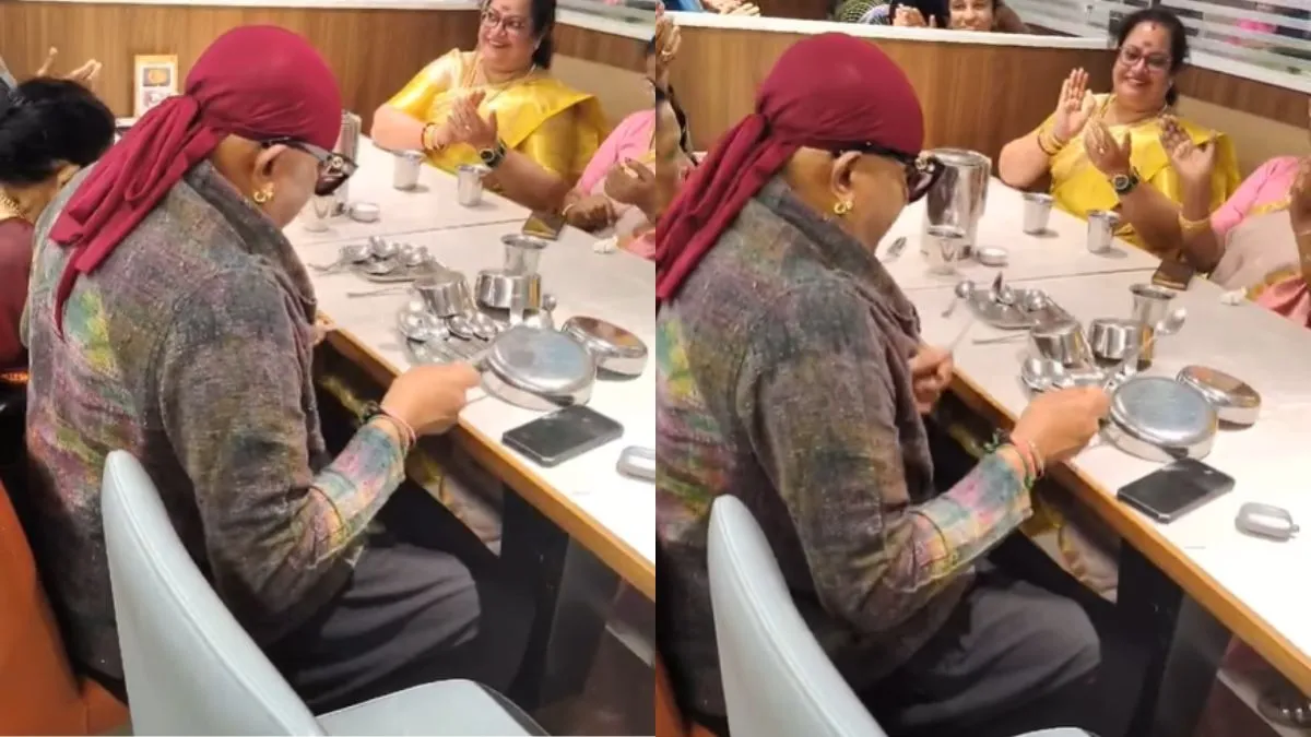 Musician Turns Dining Table Into Drum Set Using Spoon And Plates At ...