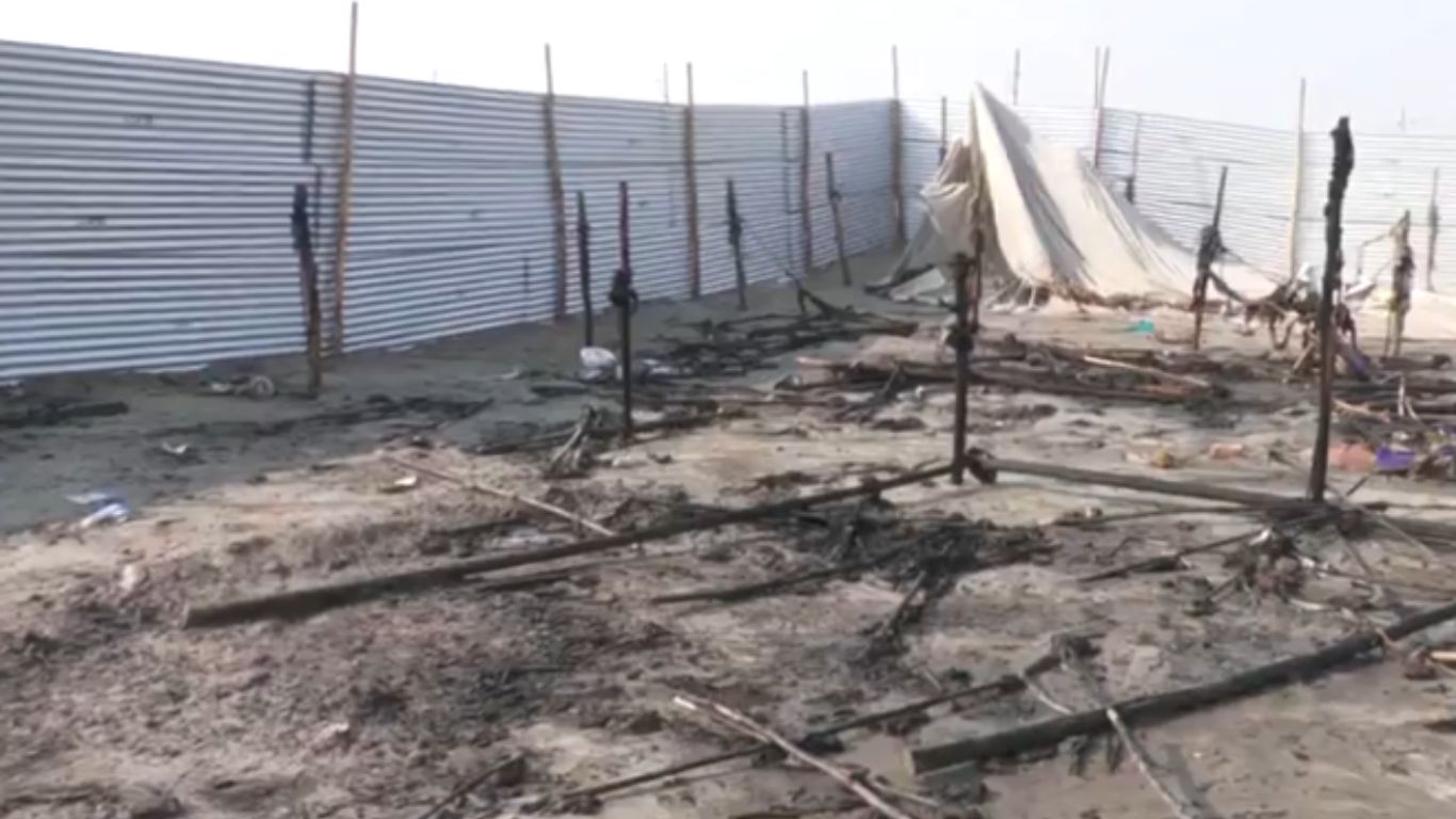 Mahakumbh Fire: Fifth Blaze Erupts In Sector 8 Camp, Days After Tents ...