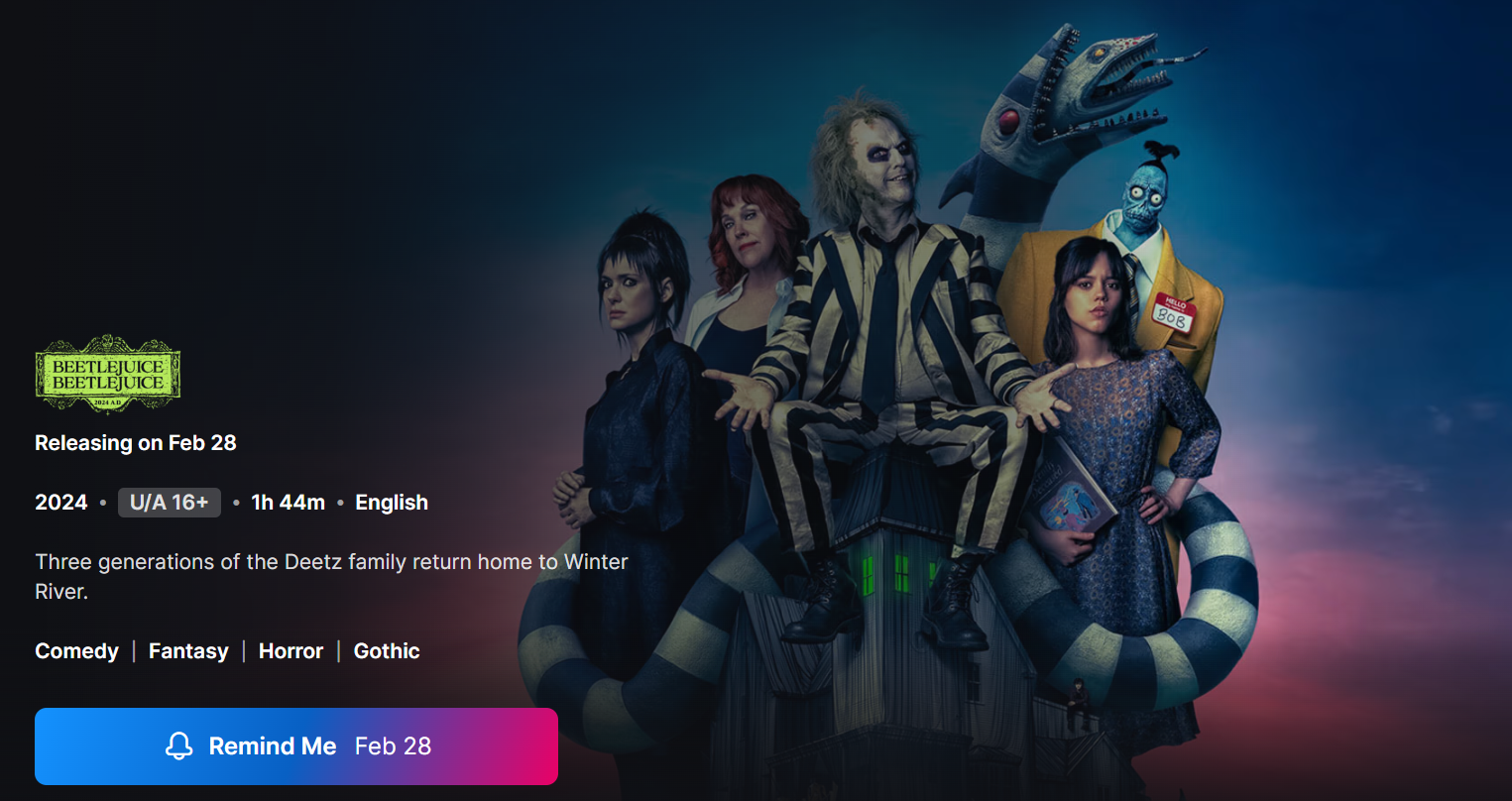 Beetlejuice Beetlejuice OTT Release: Michael Keaton’s American Horror ...