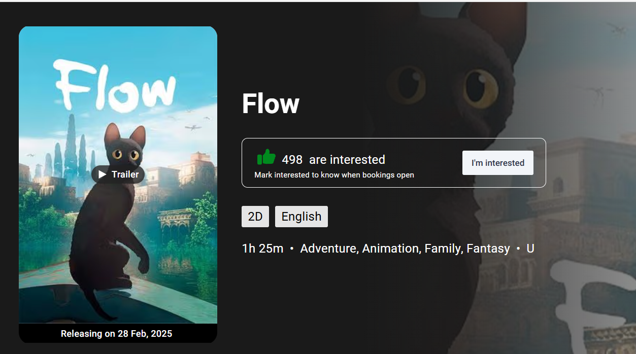 Oscar Nominated Animated Movie Flow To Hit Indian Theatres From This Date