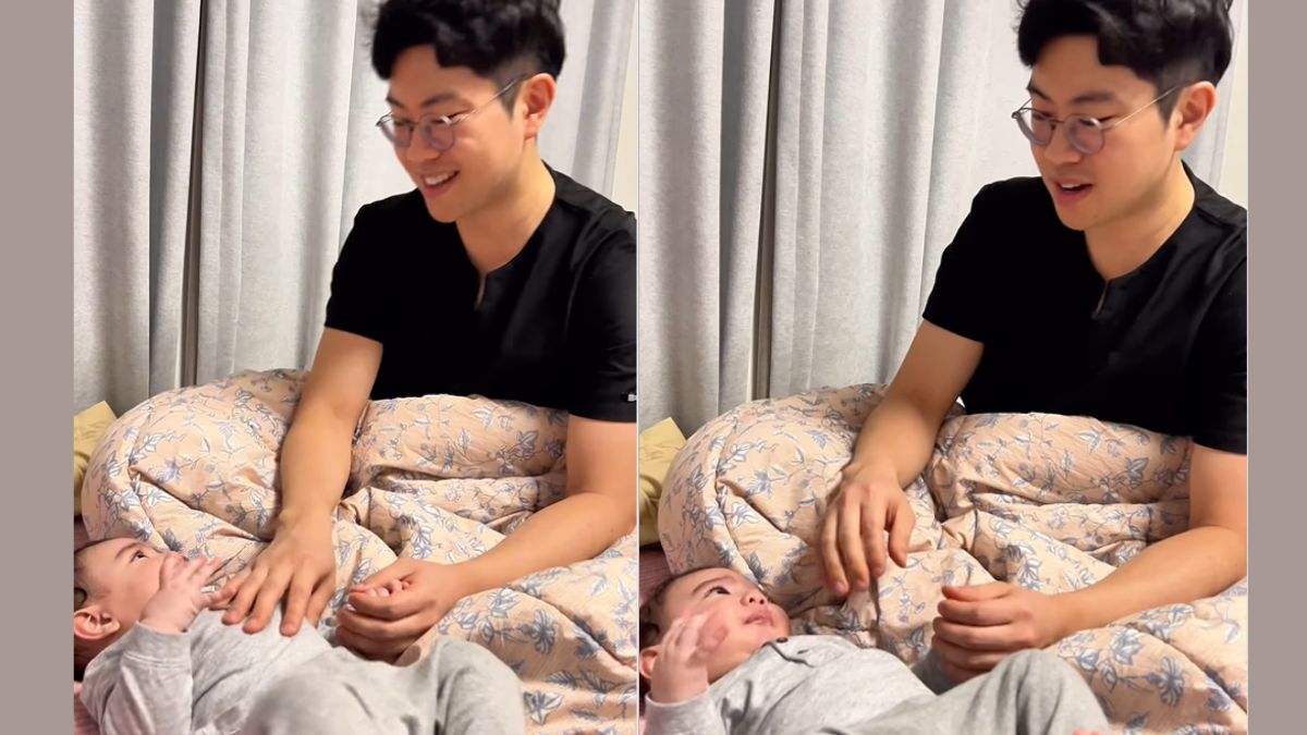 Heartwarming Video Of Korean Father Singing Hindi Lullaby Chanda Hai Tu ...