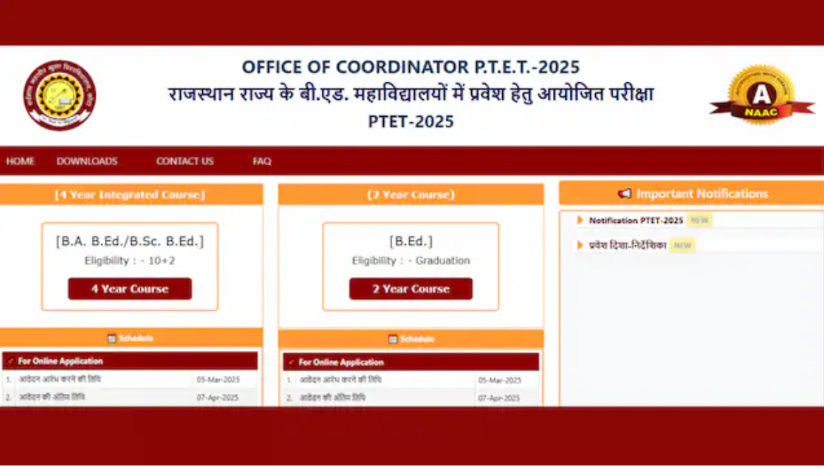 Rajasthan PTET 2025 Registration: How To Register At ptetvmoukota2025 ...
