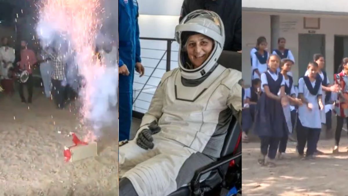 Fireworks, Garba And Prayers: How Sunita Williams' Ancestral Village In Gujarat Celebrated Her ...