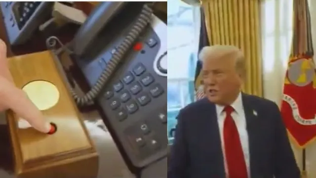 VIDEO: Donald Trump Presses 'Nuclear Weapon' Button During Oval Office ...