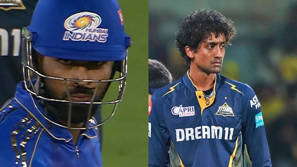 IPL 2025: Hardik Pandya, Sai Kishore Engage In Heated Staring Battle During GT vs MI Clash ...