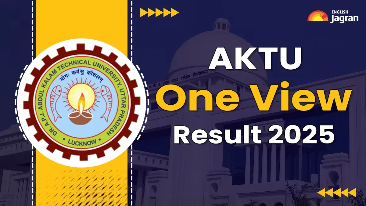 AKTU One View Result 2025 Out For Odd And Even Semester Exams; Direct ...