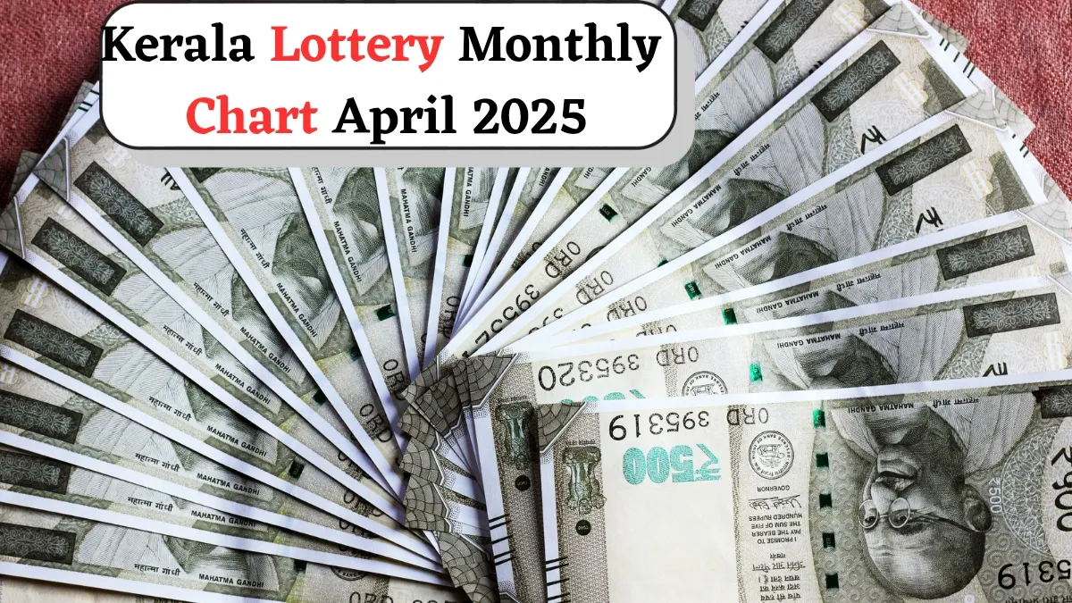 Kerala Lottery Monthly Chart April 2025: Check Daily Results, Jackpot ...